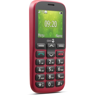 Doro 1380 Red Amplified Phone - AmplifiedTelephones.co.uk