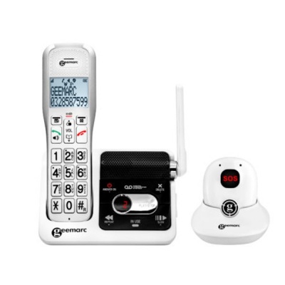 Geemarc AmpliDECT 595 SOS Cordless Telephone - AmplifiedTelephones.co.uk