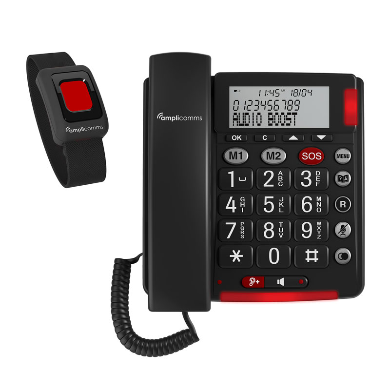 BigTel 50 Big Button Phone & Alarm - AmplifiedTelephones.co.uk