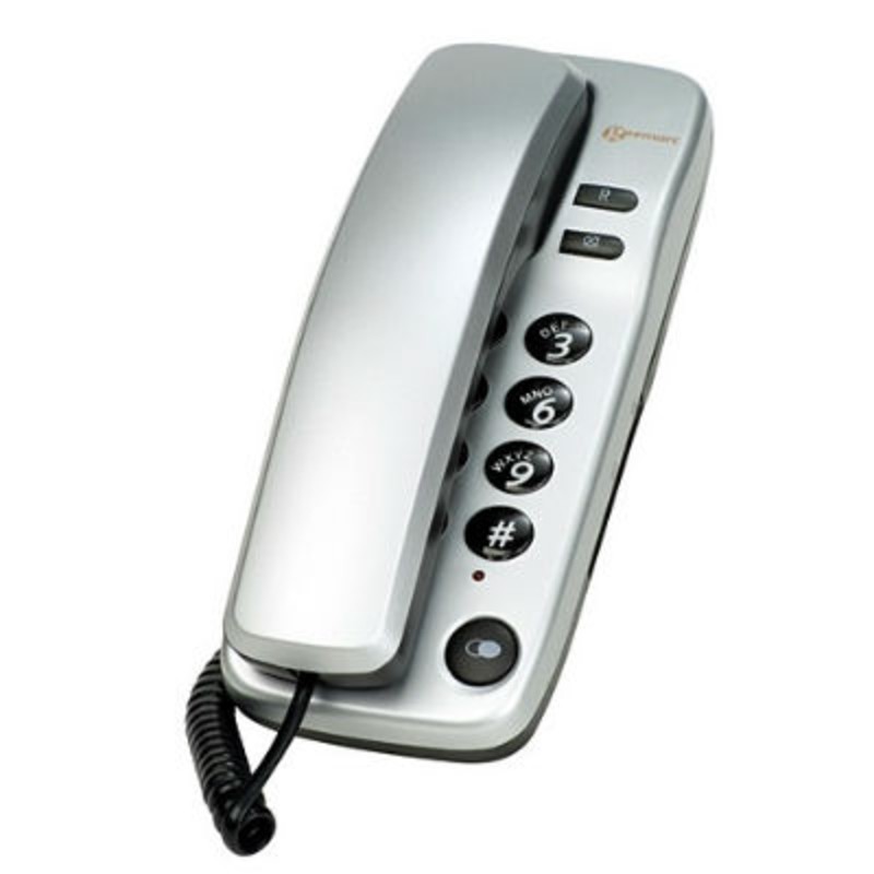Geemarc Silver Marbella Corded Telephone - AmplifiedTelephones.co.uk