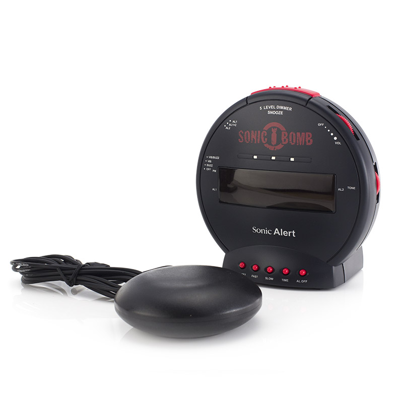 Sonic Bomb Alarm Clock with Shaker - AmplifiedTelephones.co.uk